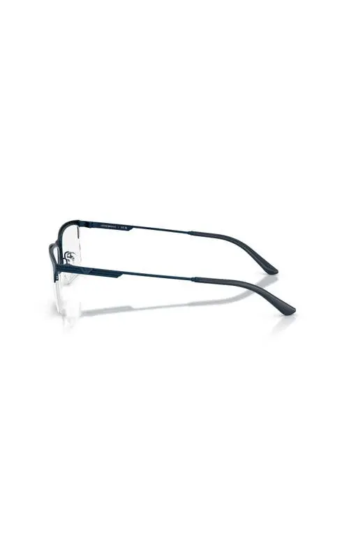 Emporio Armani 55mm Rectangle Eyeglasses - Blue