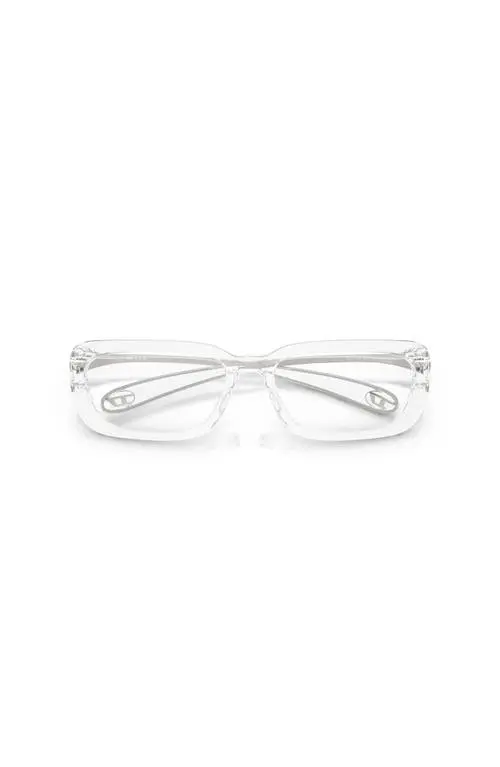 DIESEL® 54mm Rectangle Optical Glasses - Transparent