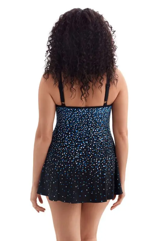 LONGITUDE Princess Seam Long Torso Swim Dress
