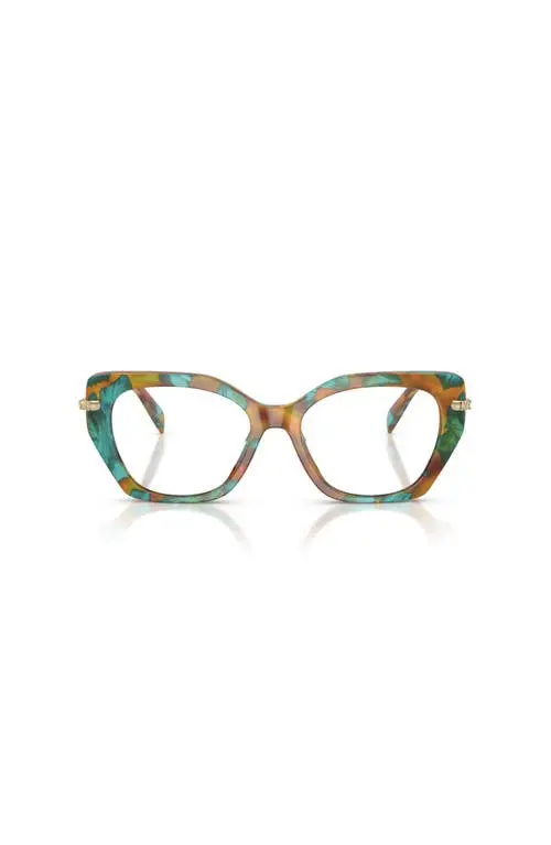 Michael Kors 53mm Irregular Eyeglasses - Green