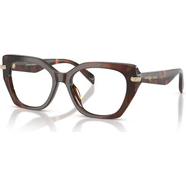 Michael Kors 53mm Irregular Eyeglasses - Tortoise