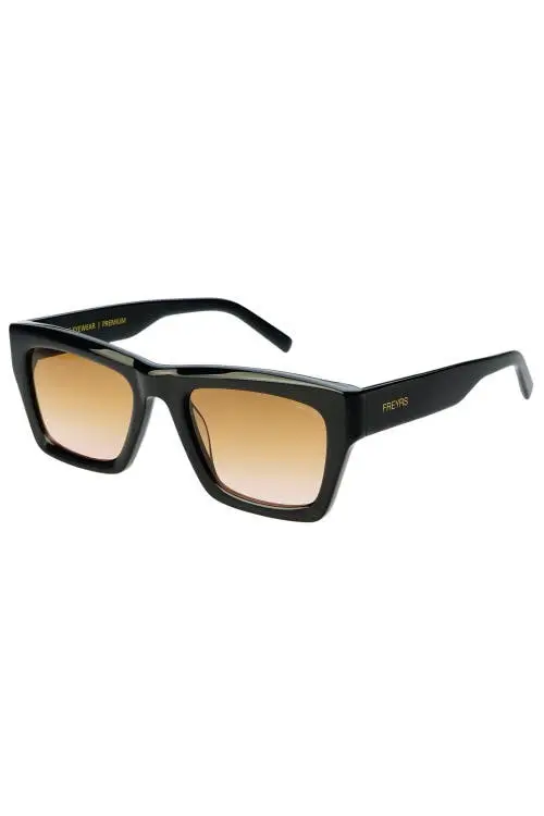 FREYRS EYEWEAR Nico Square Sunglasses - Black/brown