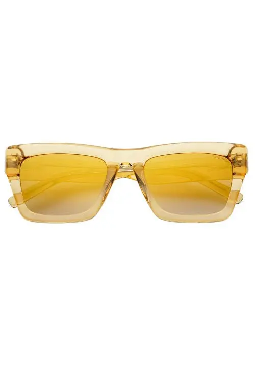 FREYRS EYEWEAR Nico Square Sunglasses - Tan/mirror