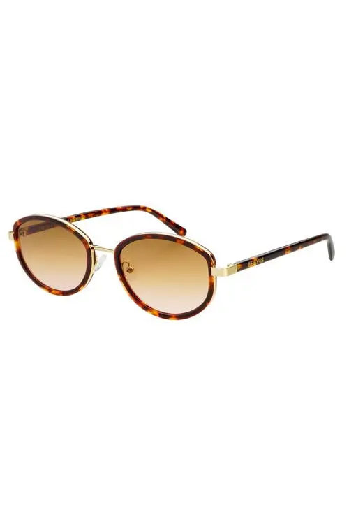 FREYRS EYEWEAR Jordan Oval Sunglasses - Tortoise/brown
