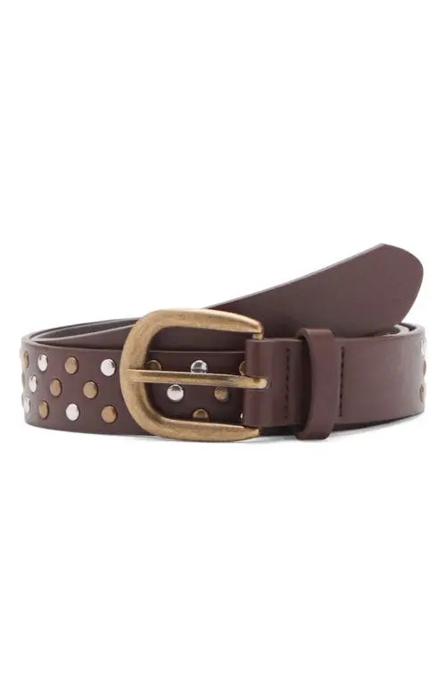 Mango Studded Belt - Chocolate