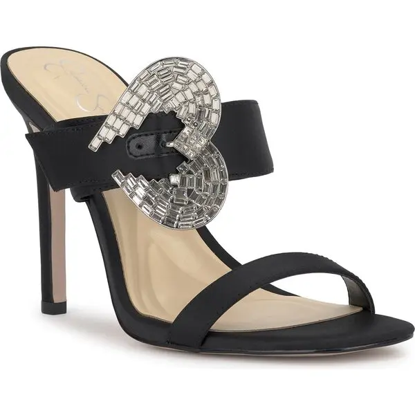 Jessica Simpson Orrieta Stiletto Heel Slide Sandal - Black