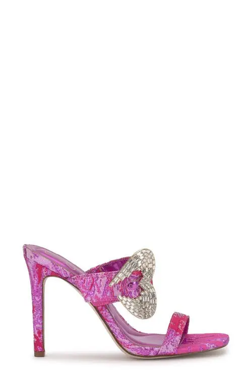 Jessica Simpson Orrieta Stiletto Heel Slide Sandal - Red 02