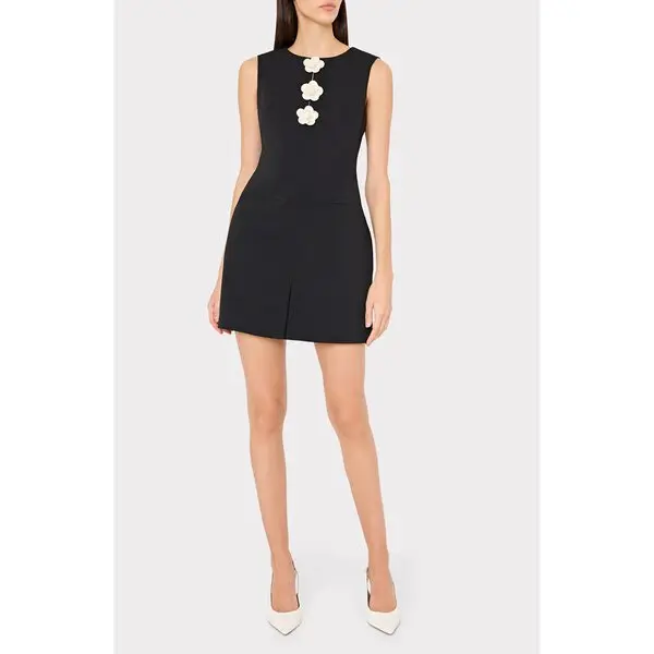 MILLY Camellia Crepe Sheath Dress