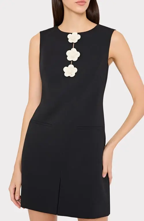 MILLY Camellia Crepe Sheath Dress
