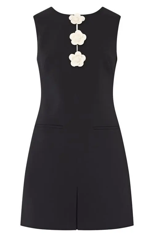MILLY Camellia Crepe Sheath Dress