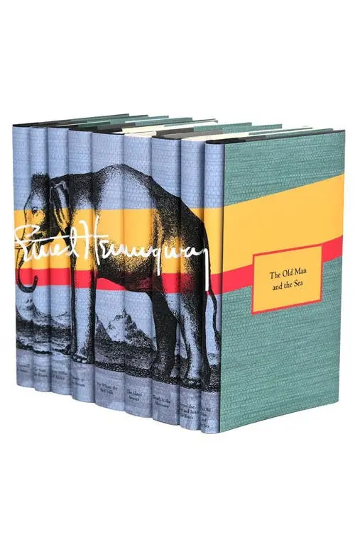 JUNIPER BOOKS Ernest Hemingway Elephant Book Set