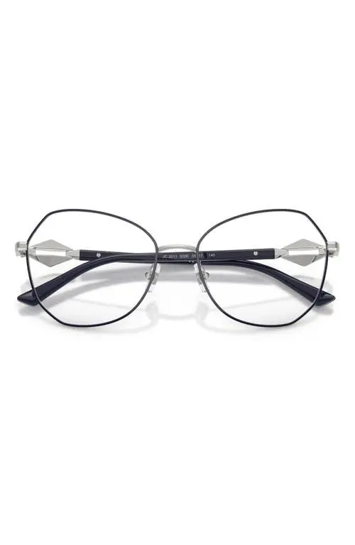 JIMMY CHOO 55mm Optical Glasses - Silver/navy Blue/demo Lens
