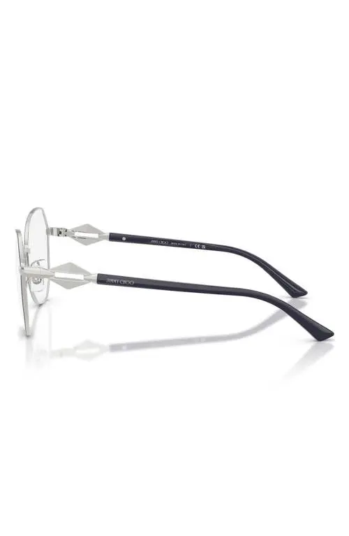 JIMMY CHOO 55mm Optical Glasses - Silver/navy Blue/demo Lens