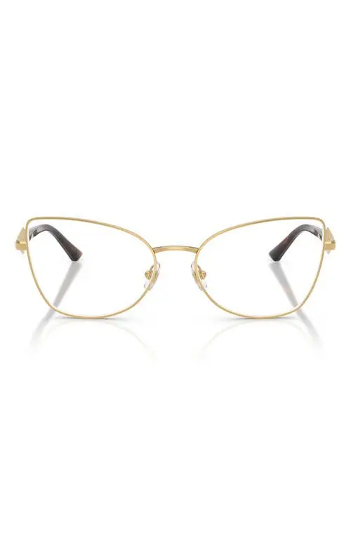 JIMMY CHOO 55mm Cat Eye Optical Glasses - Gold/demo Lens
