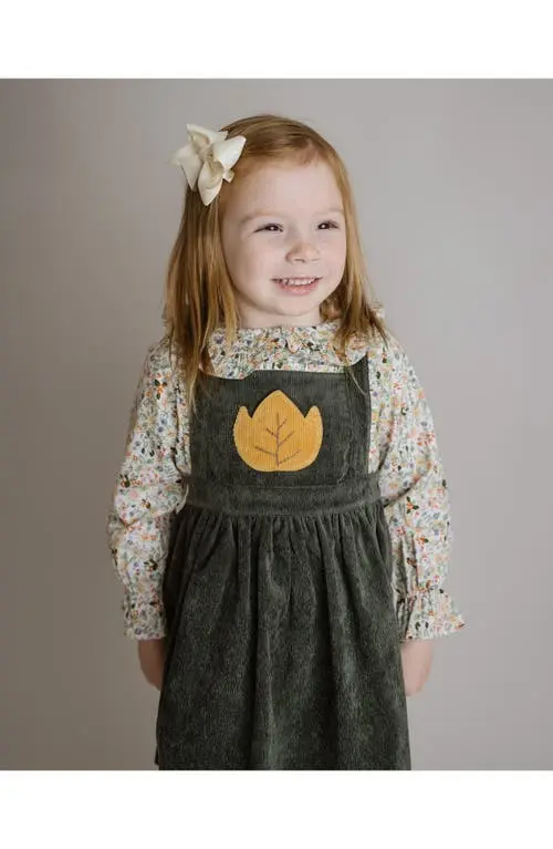 CUCLIE Corduroy Pinafore Dress