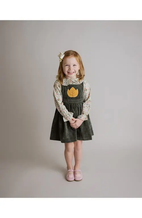 CUCLIE Corduroy Pinafore Dress