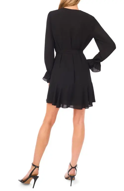 CECE DUPRAZ Long Sleeve Georgette Dress