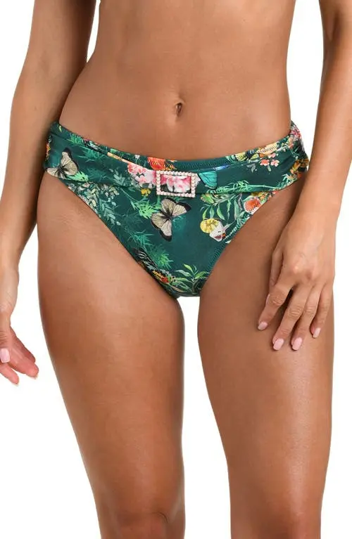 L'Agence Miya Bikini Bottoms - Green Multi