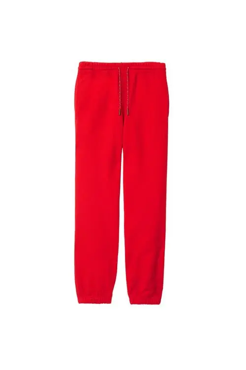 Burberry Watercolour Ekd Cotton Jogging Pants - Crayon Red