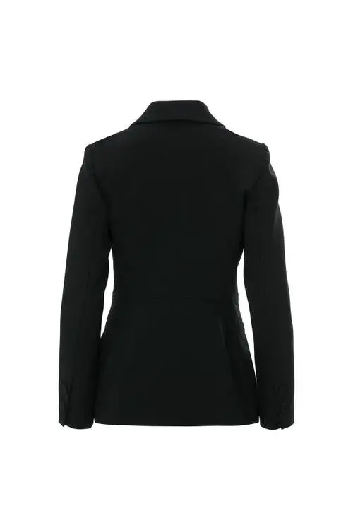 GIZIA Snap Detail Shoulder Pad Jacket