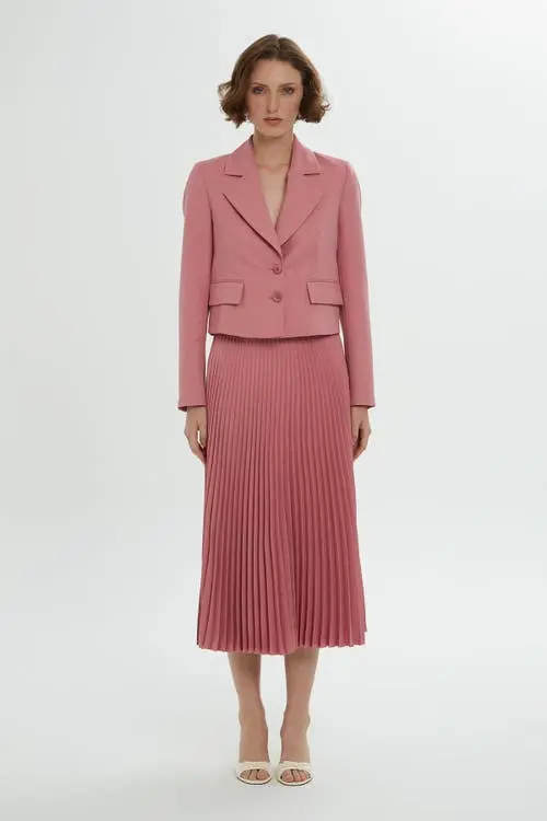 GIZIA Pleated Skirt Set