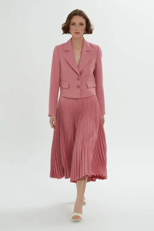 GIZIA Pleated Skirt Set