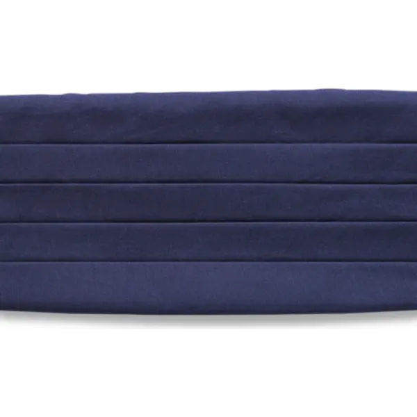 BEAU TIES OF VERMONT Pleated Silk Charmeuse Cummerbund - 33-37 Inch Waist