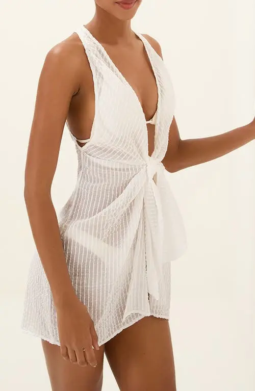 VIX PAULA HERMANNY Mita Cover-up Minidress - Off White