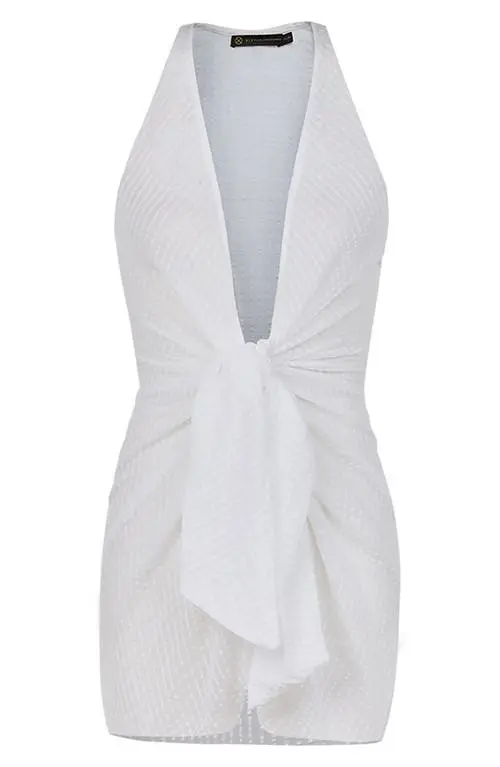 VIX PAULA HERMANNY Mita Cover-up Minidress - Off White