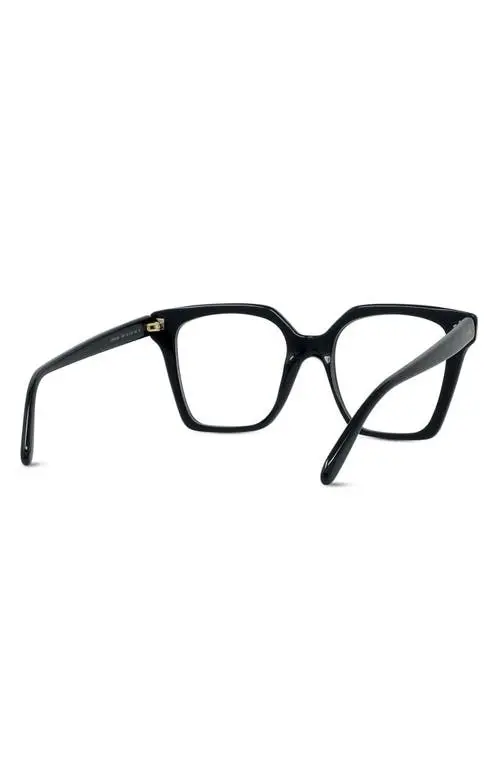 Loewe 52mm Geometric Optical Glasses - Shiny Black