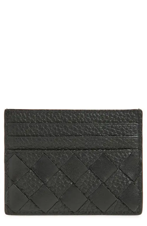 Bottega Veneta Intrecciato Leather Card Case - Black