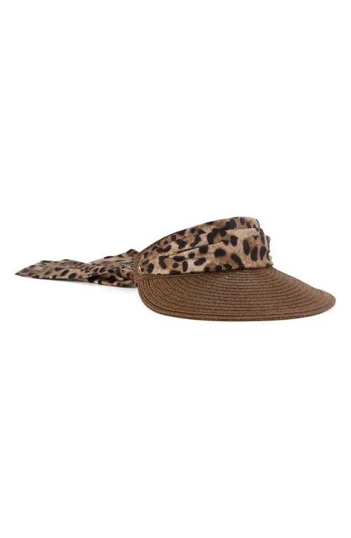 Eugenia Kim Ricky Packable Straw Visor - Chocolate