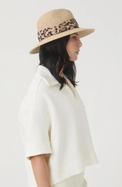 Eugenia Kim Courtney Upf 25+ Packable Straw Fedora - Sand