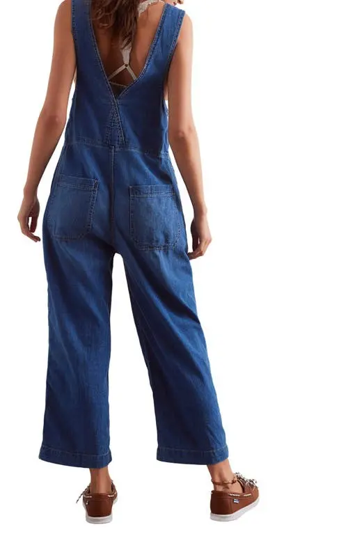 Free People Jude Denim Jumpsuit