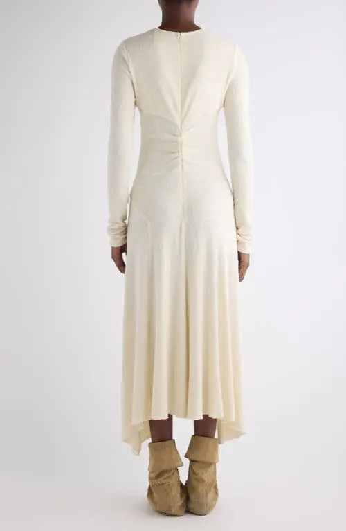 Isabel Marant Étoile Flora Long-sleeve Asymmetric Dress - Ecru