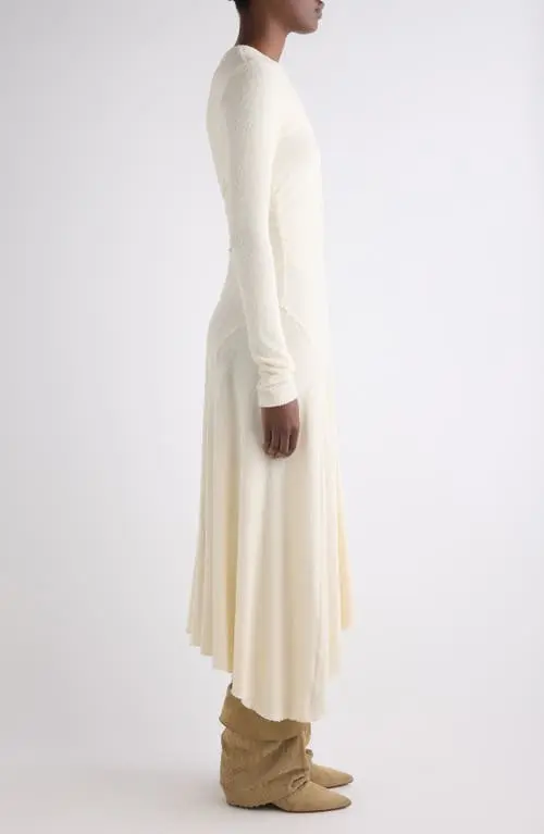 Isabel Marant Étoile Flora Long-sleeve Asymmetric Dress - Ecru