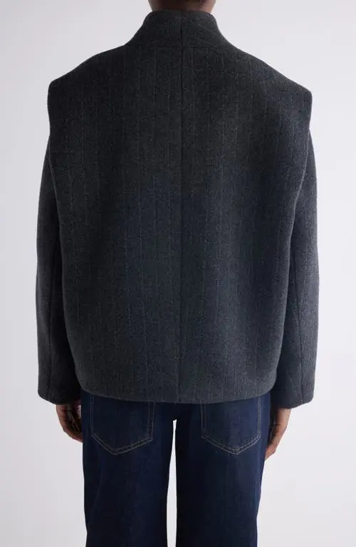 Isabel Marant Étoile Dyogo Wool Blend Felt Jacket - Anthracite