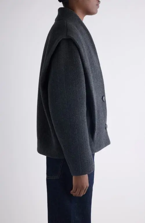 Isabel Marant Étoile Dyogo Wool Blend Felt Jacket - Anthracite