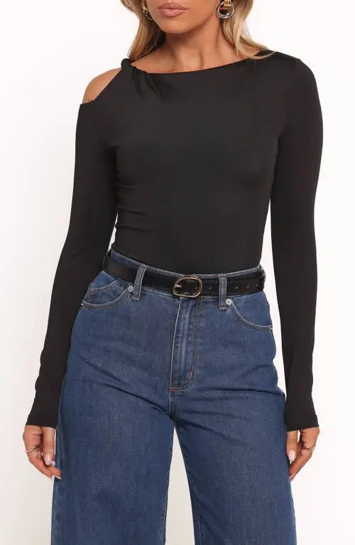 PETAL & PUP Darma Cutout Top - Black