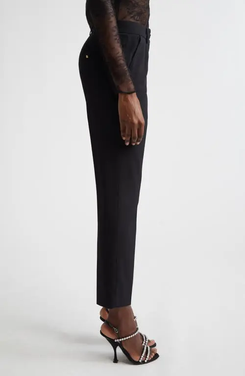 Dolce & Gabbana Low Rise Stretch Wool Ankle Pants