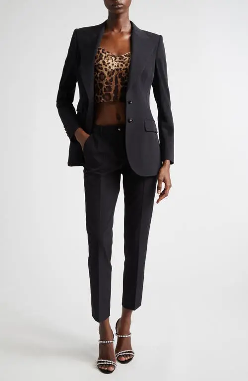 Dolce & Gabbana Turlington Stretch Gabardine Blazer - Nero