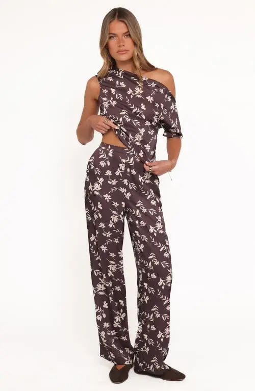 PETAL & PUP Printed Wide-leg Pants