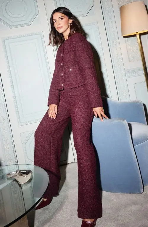 FRIENDS LIKE THESE Boucle Crop Jacket