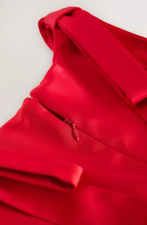 NEXT Satin Tie Detail Mini Dress