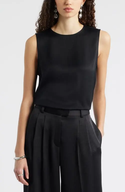 Nordstrom Satin Scoop Neck Tank