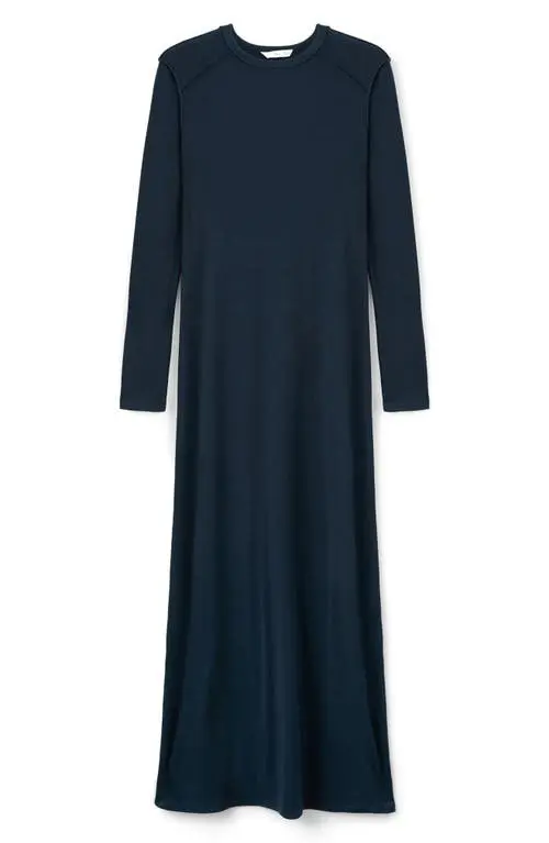 Mango Plain Long-sleeve Maxi Dress