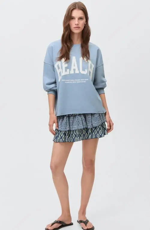 Mango Oversized Embroidered Sweatshirt