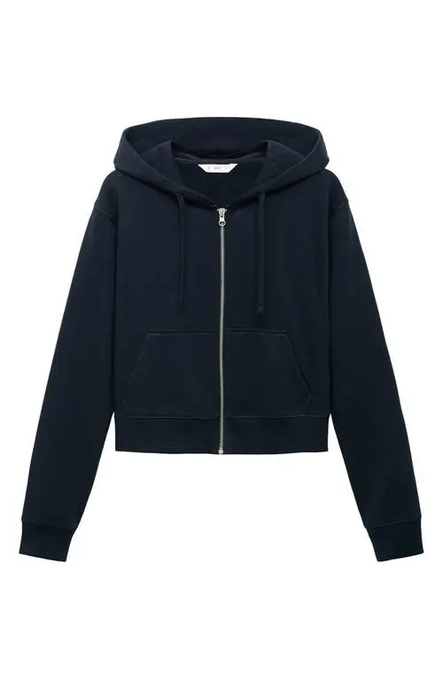 Mango Shrunken Zip Hoodie