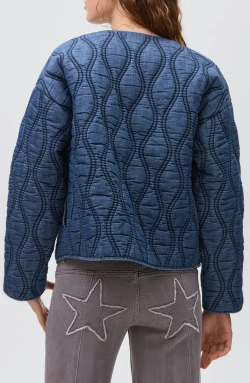 Mango Padded Denim Liner Jacket