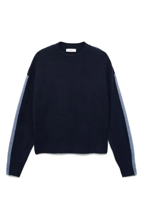 Mango Stripe Intarsia Knit Sweater